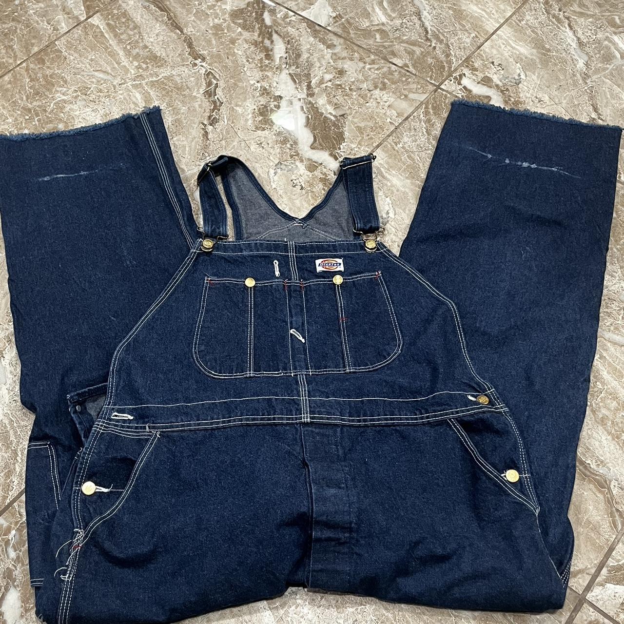 Dickies Overalls 18 1/2” chest 21” waist 42”... - Depop