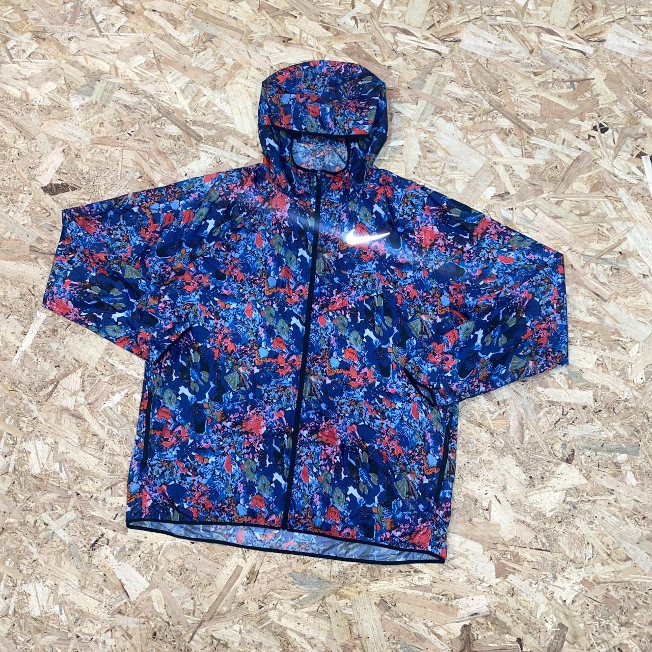 Nike Floral Windrunner Windbreaker Miler Reflective... | Depop