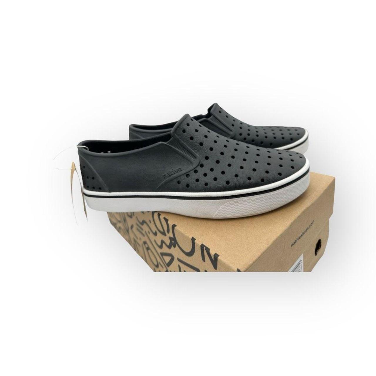 Native Shoes Miles Classic Slip-on Jiffy Black/Shell... | Depop