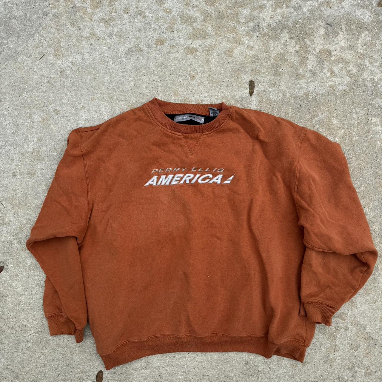 Vintage 90s Perry Ellis crewneck sweater XL - Depop