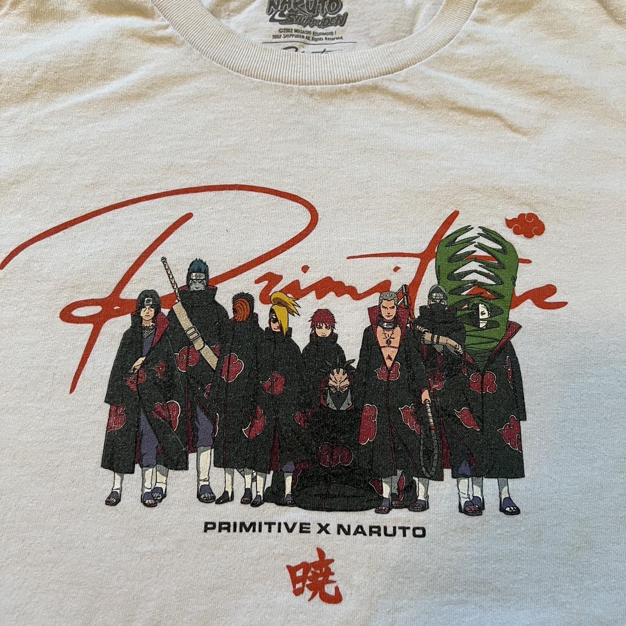 Naruto X Primitive shirt Size: L Great considering... - Depop