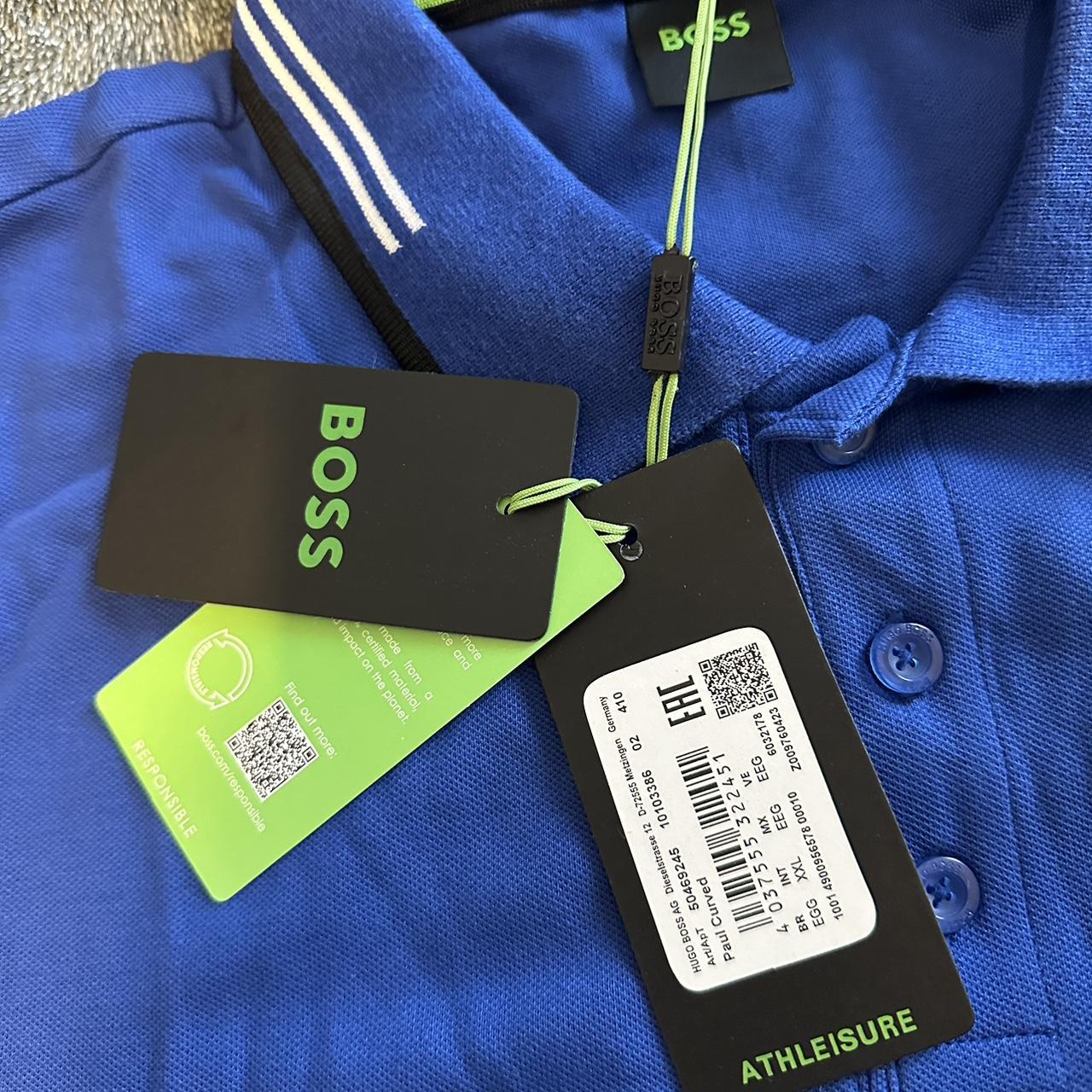 Hugo boss men’s blue polo #boss #hugoboss #XXL - Depop