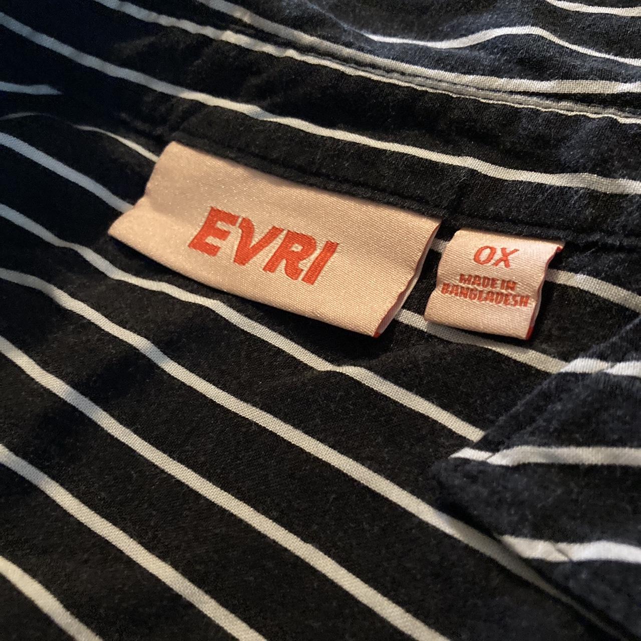 Evri black and white short sleeve top. Size 0x. Xl.... - Depop