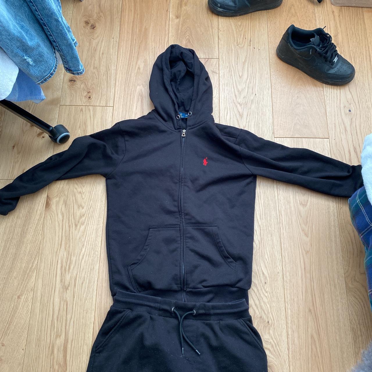 Men's polo ralph Lauren tracksuit red and black... - Depop