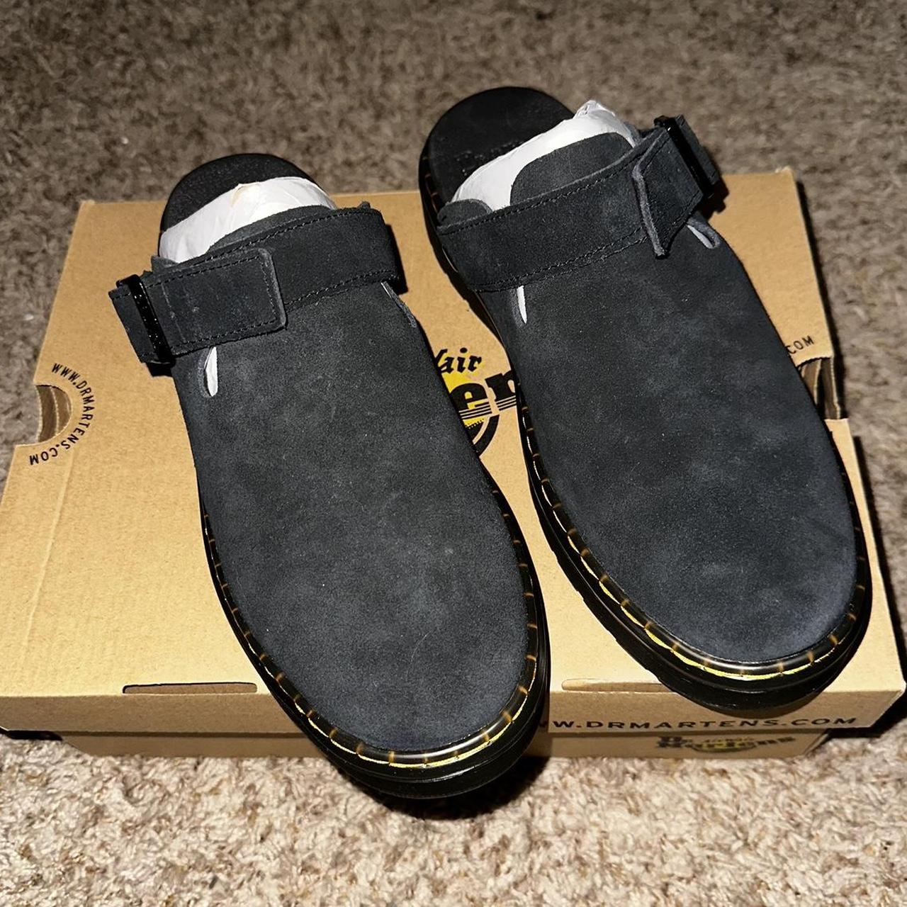 Dr. Martens Women's Black Slides | Depop