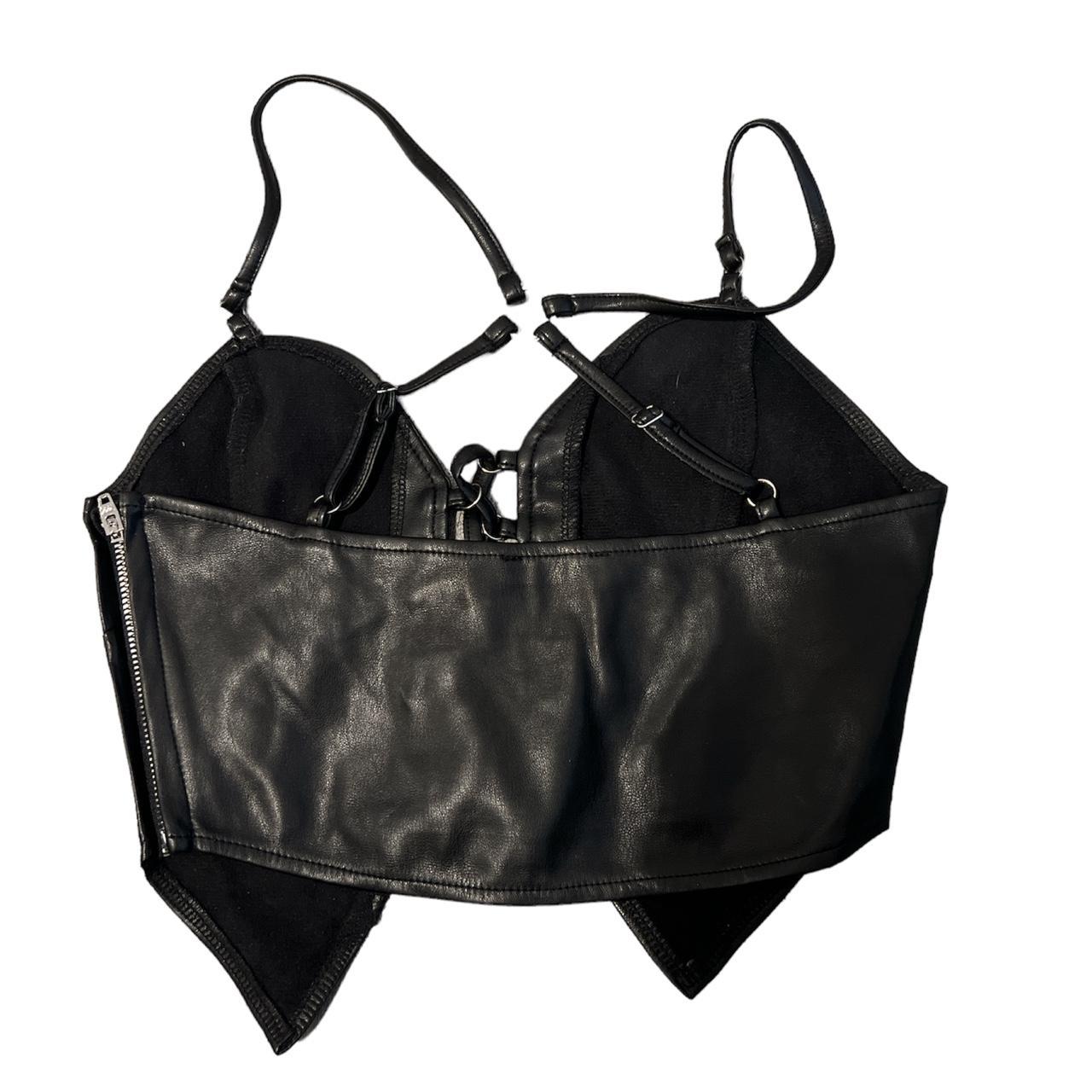 Tiger mist leather corset - Depop