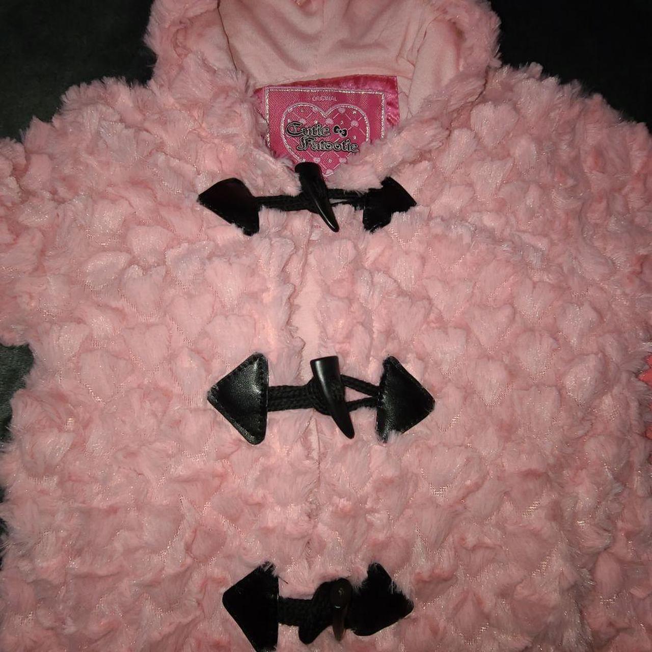Cutie Patootie Toddler Plush Pink Toggle Coat NWT.... - Depop