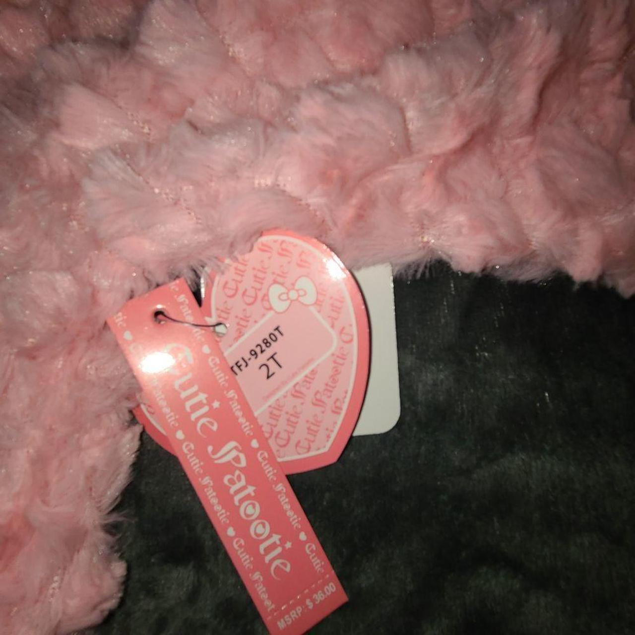 Cutie Patootie Toddler Plush Pink Toggle Coat NWT.... - Depop