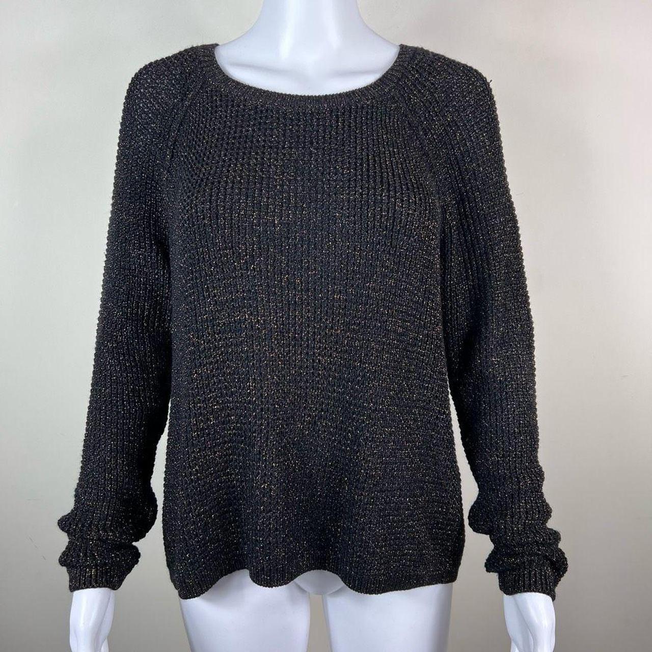 Gorgeous coppery rose gold sparkle knit sweater.... - Depop
