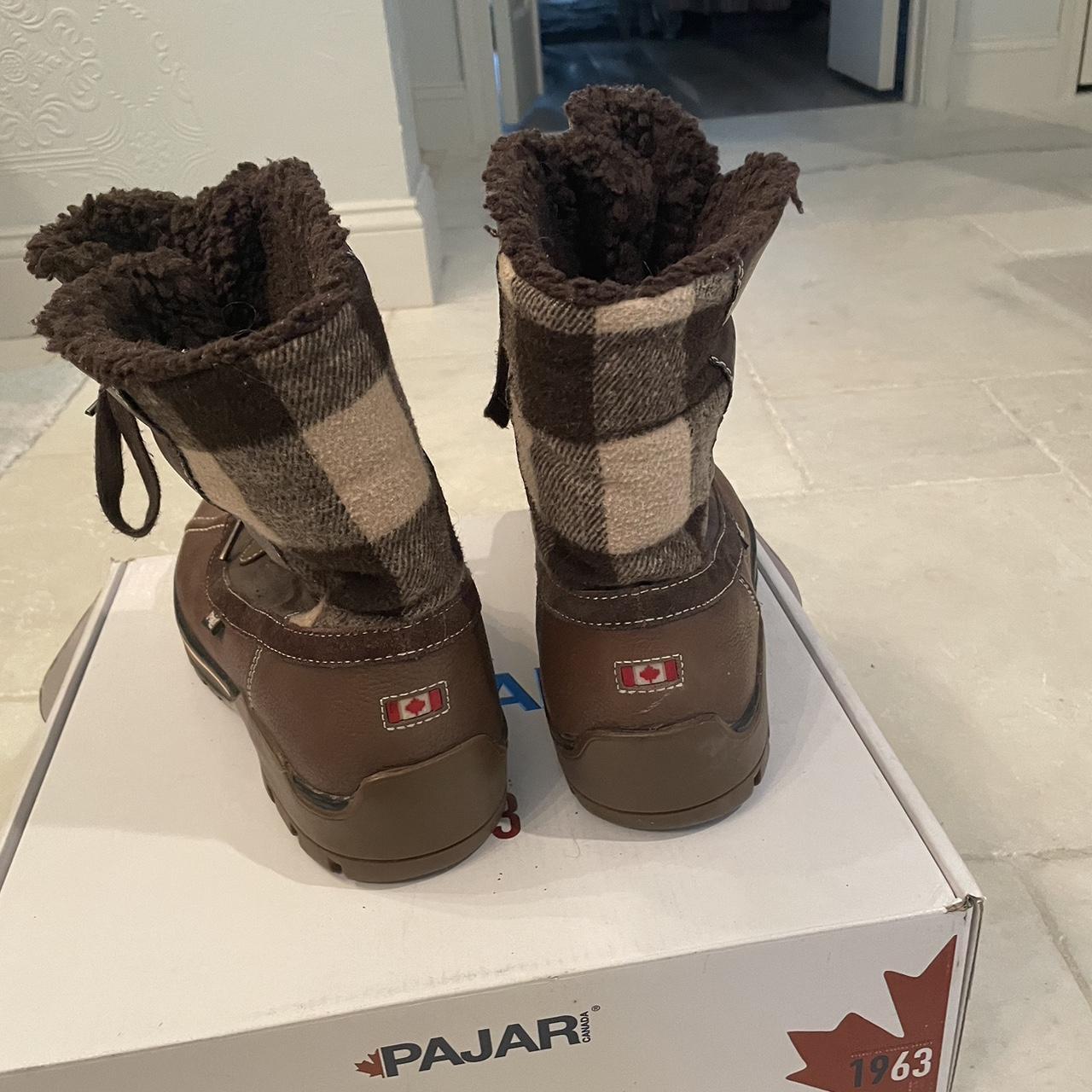 Men’s Pajar winter snow boots. Leather with flannel... - Depop