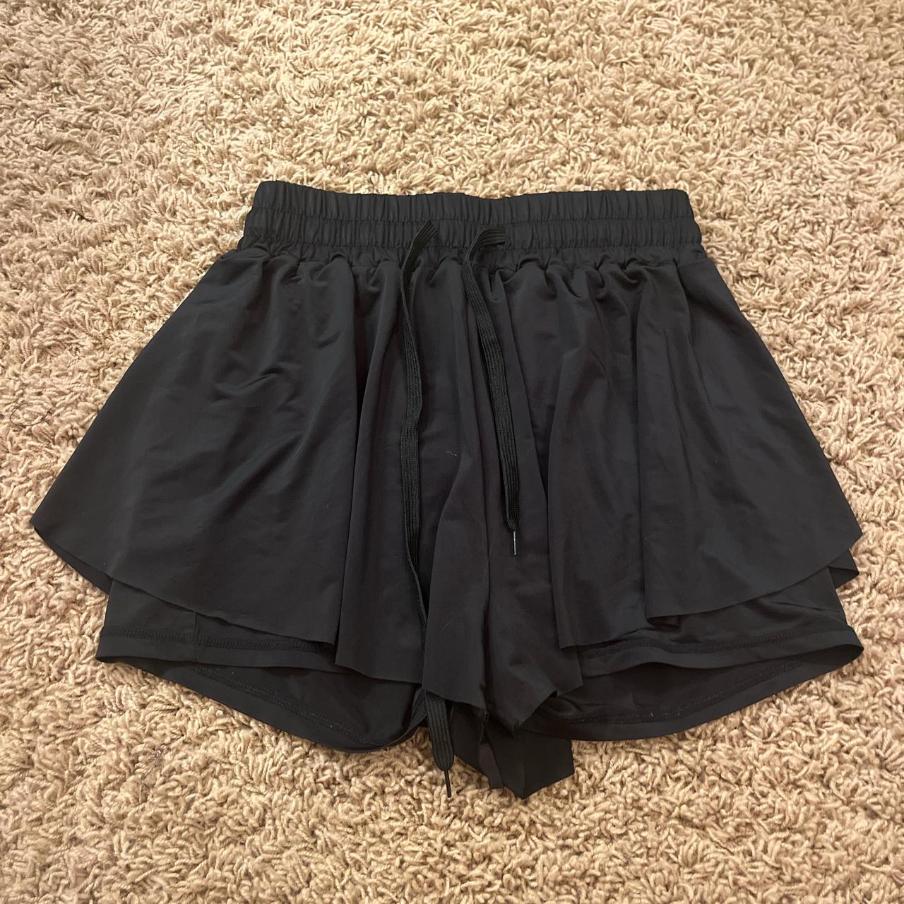 XS/S black workout skort (stretchy)/ Never worn - Depop