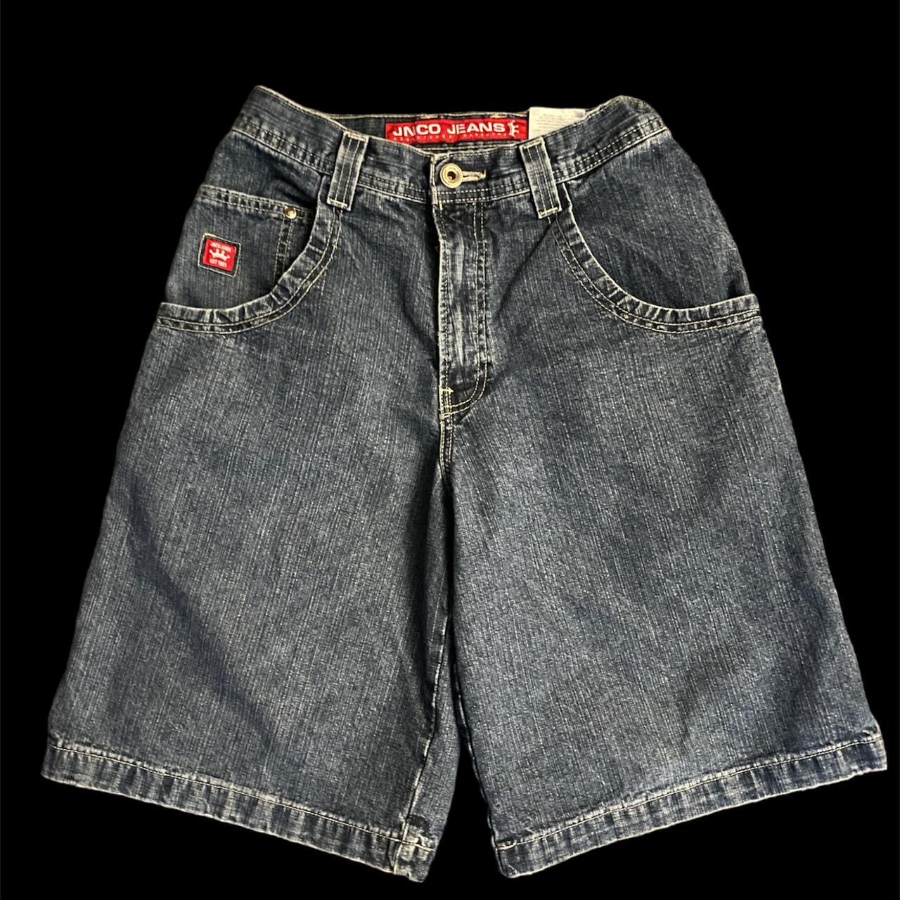 crazy baggy tribal snake jnco jorts tagged 29 fit... - Depop