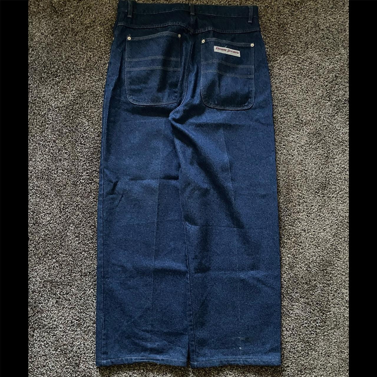 jnco style boxx jeans size 34x32 10 inch leg... - Depop