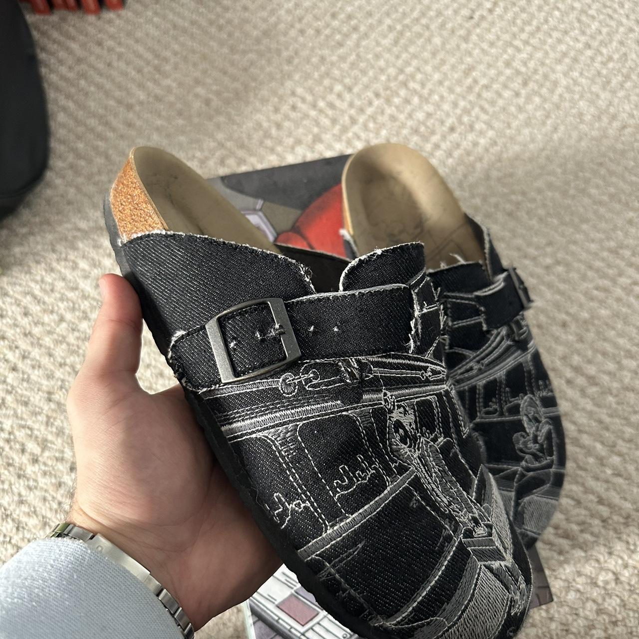 Derschutze Denim Embroidered Clogs. Paid roughly... - Depop