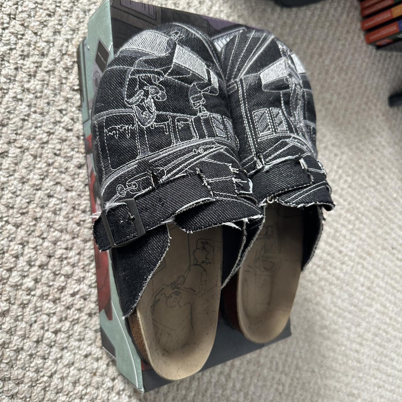 Derschutze Denim Embroidered Clogs. Paid roughly... - Depop