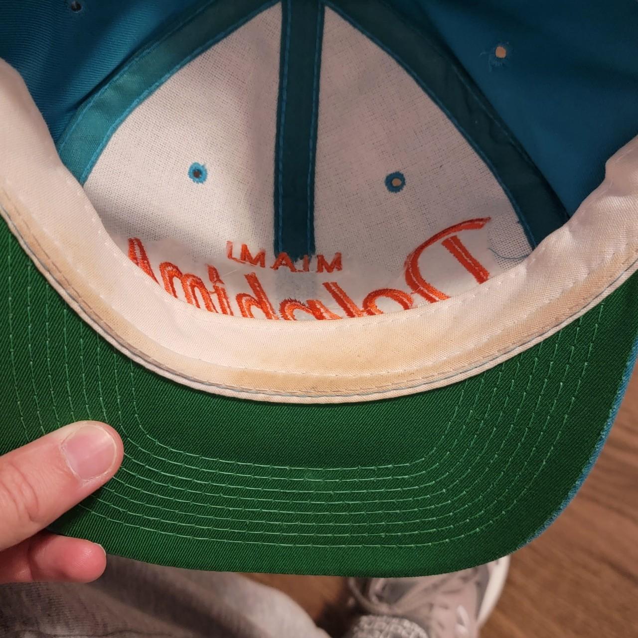 Vintage Miami Dolphins Script Hat By Sports... - Depop
