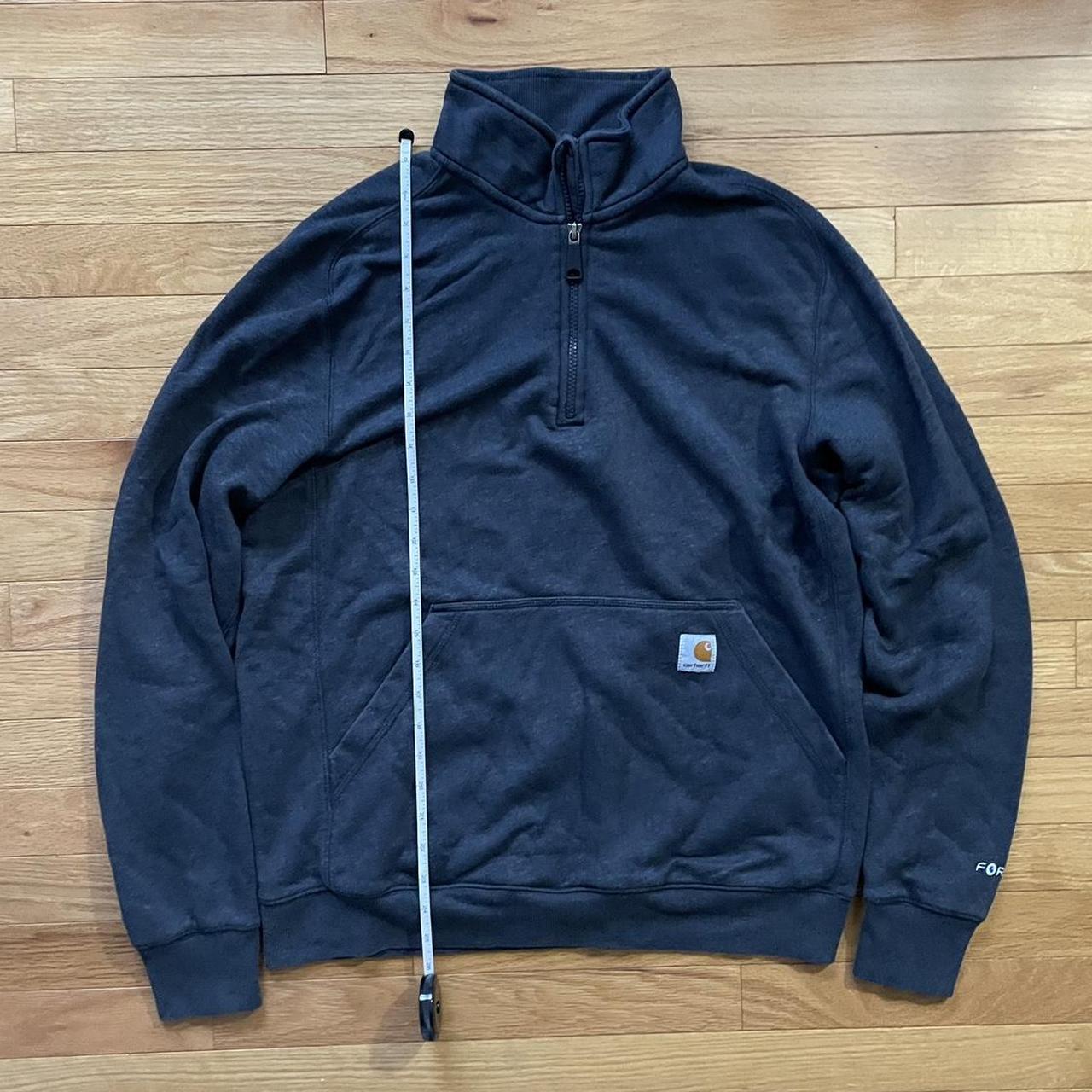 Carhartt Quarter Zip up Pullover Sweatshirt ️DEPOP... - Depop