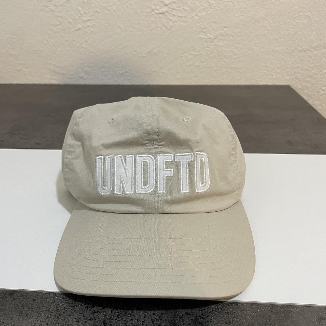 Undefeated Men's Cream and Green Hat | Depop