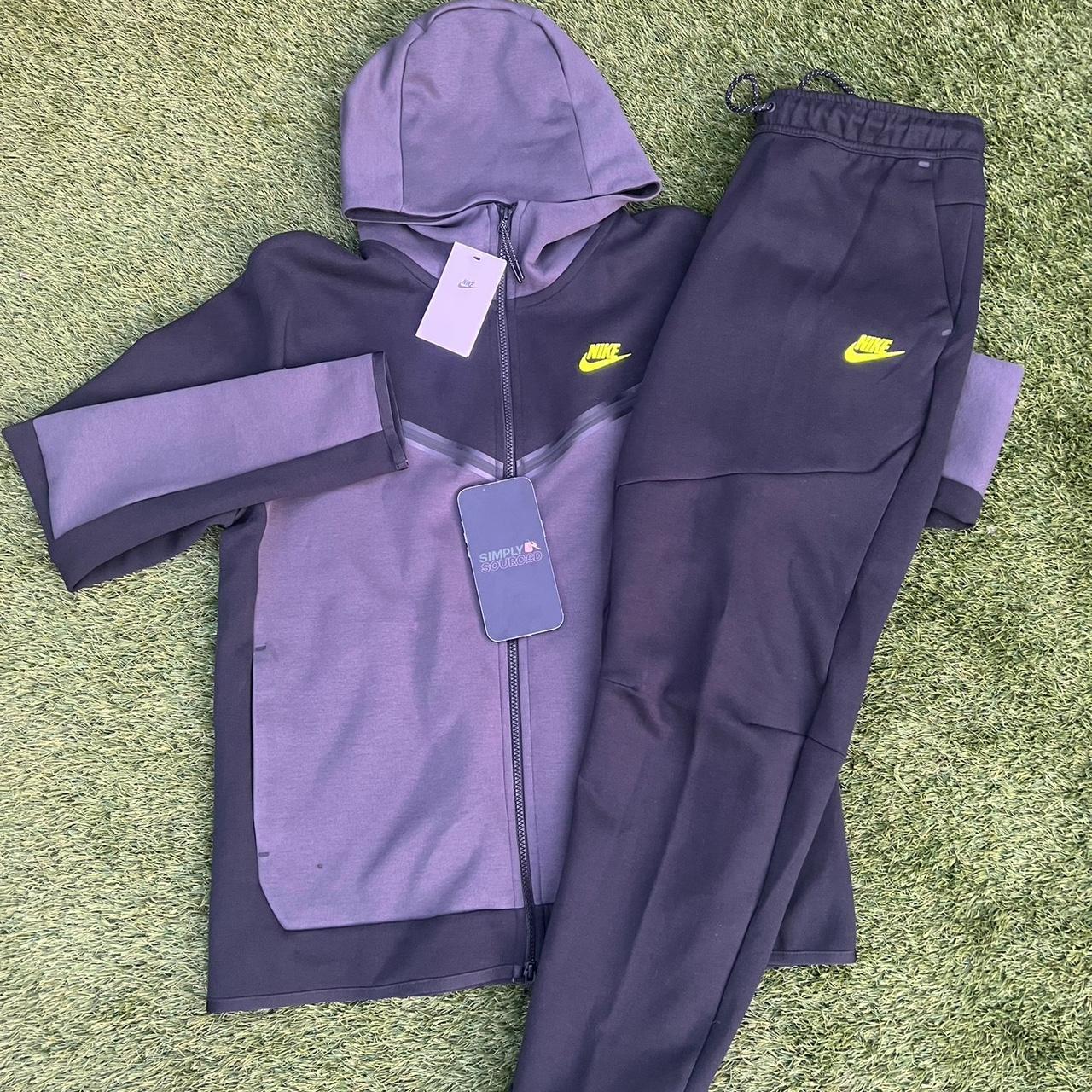 Nike Neon/Grey Tech Fleece Available For Under RRP.... - Depop