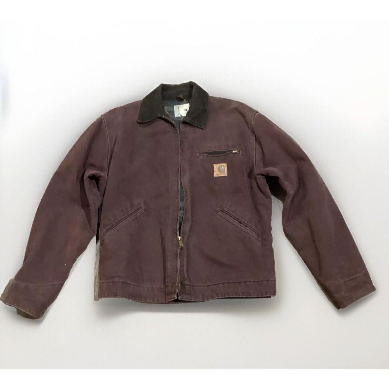 Vintage Carhartt J43 BRG Detroit Jacket Sz... - Depop