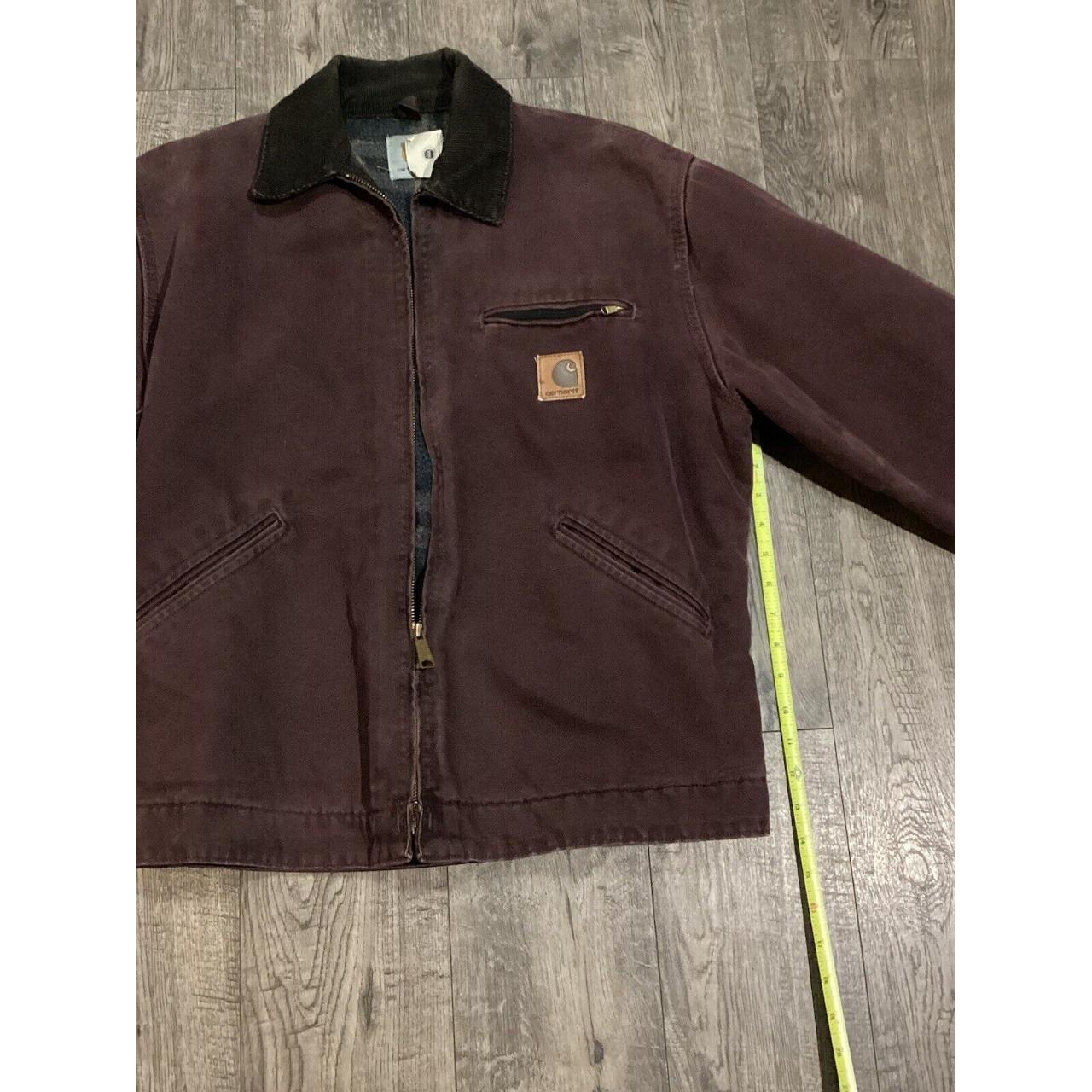 Vintage Carhartt J43 BRG Detroit Jacket Sz... - Depop