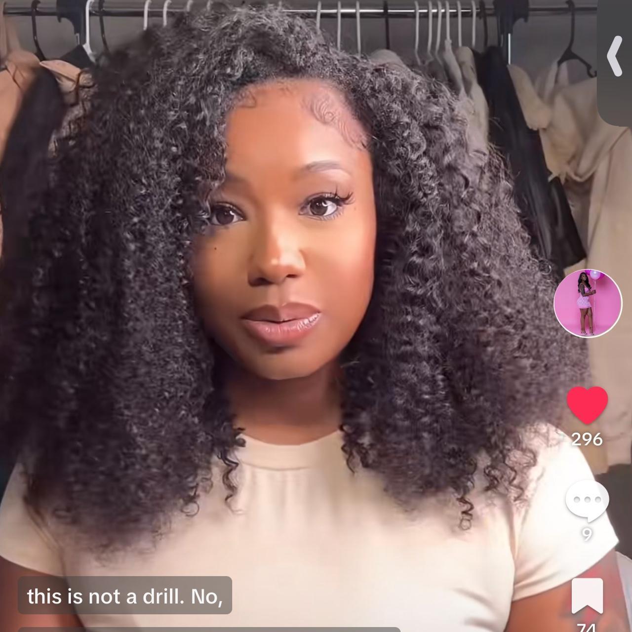 18 inch curly 1/2 wig ***IMPORTANT*** ***SOLD AS... | Depop