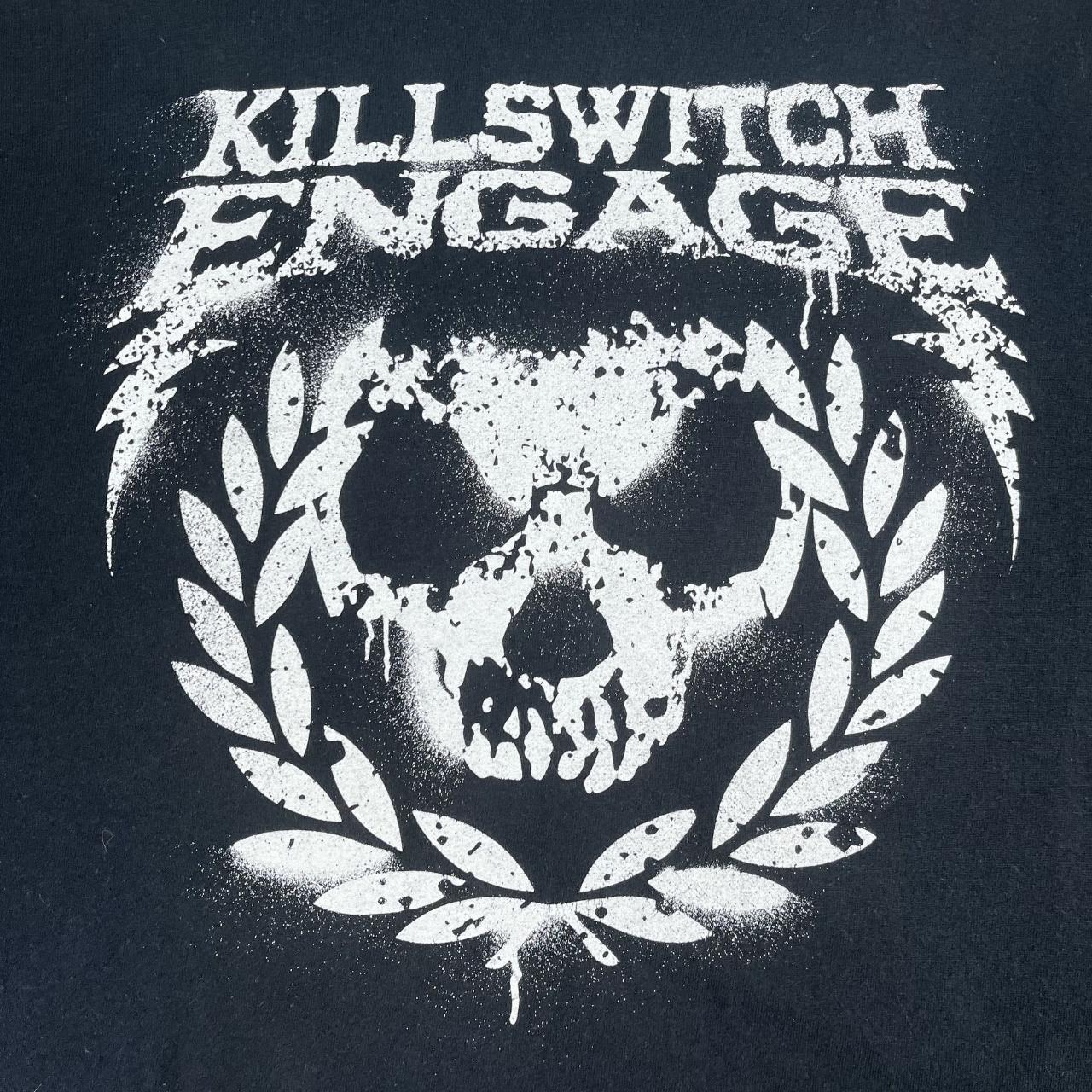 Killswitch Engage Mens Skull Spraypaint 100% Cotton... | Depop