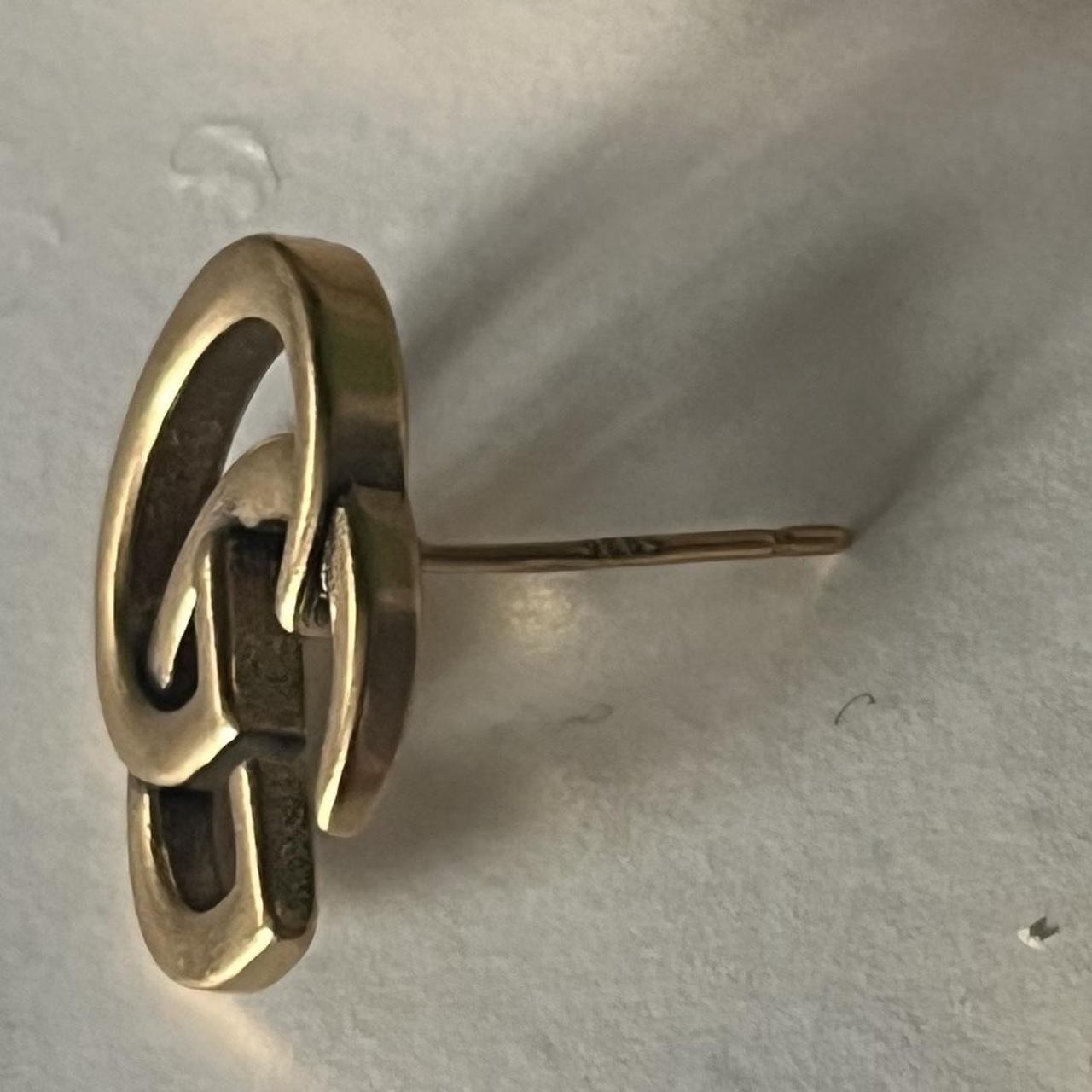 Authentic Gucci Hallmarked Gold Signature “Double G”... - Depop