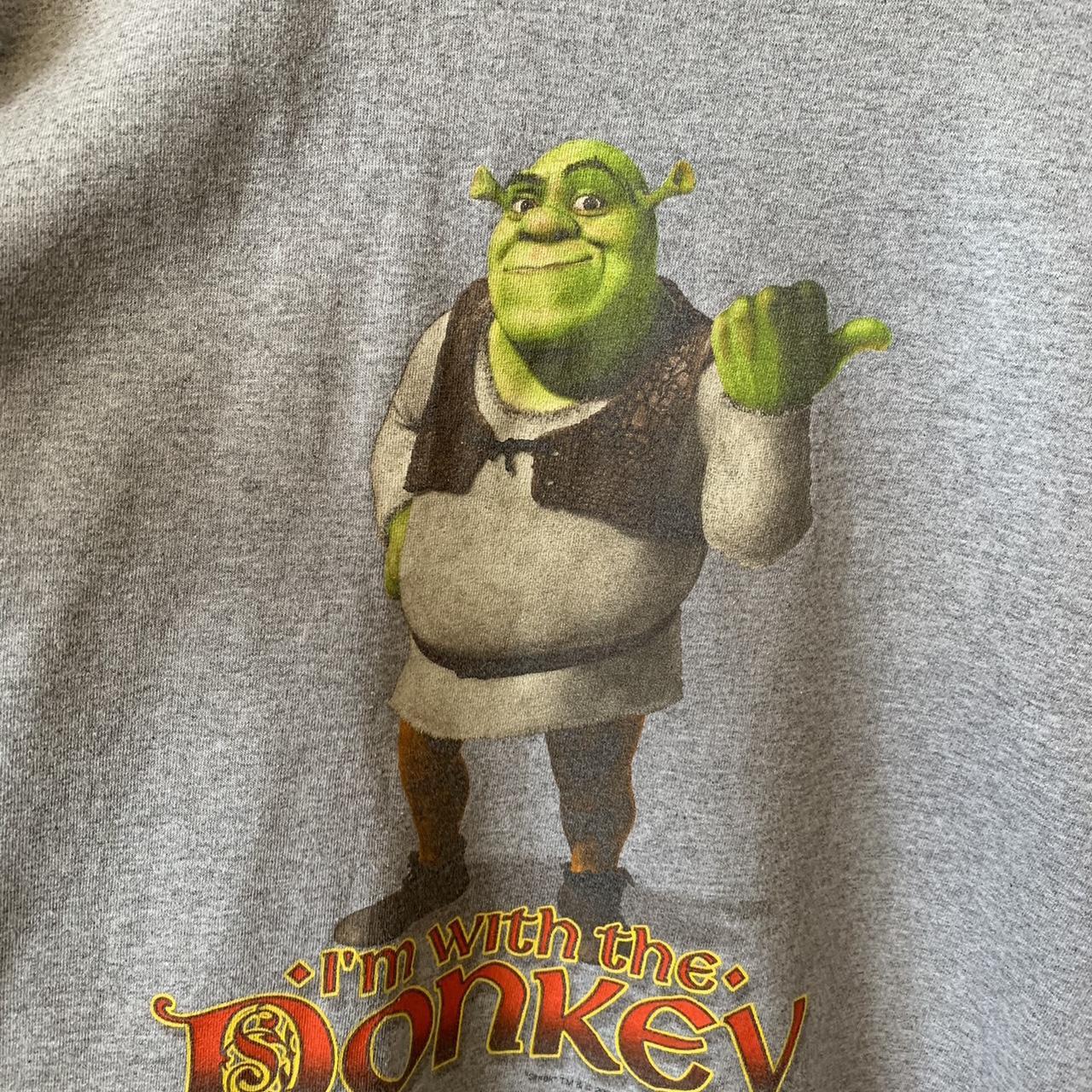 Shrek ‘I’m with the Donkey’ T-shirt Large, perfect... - Depop