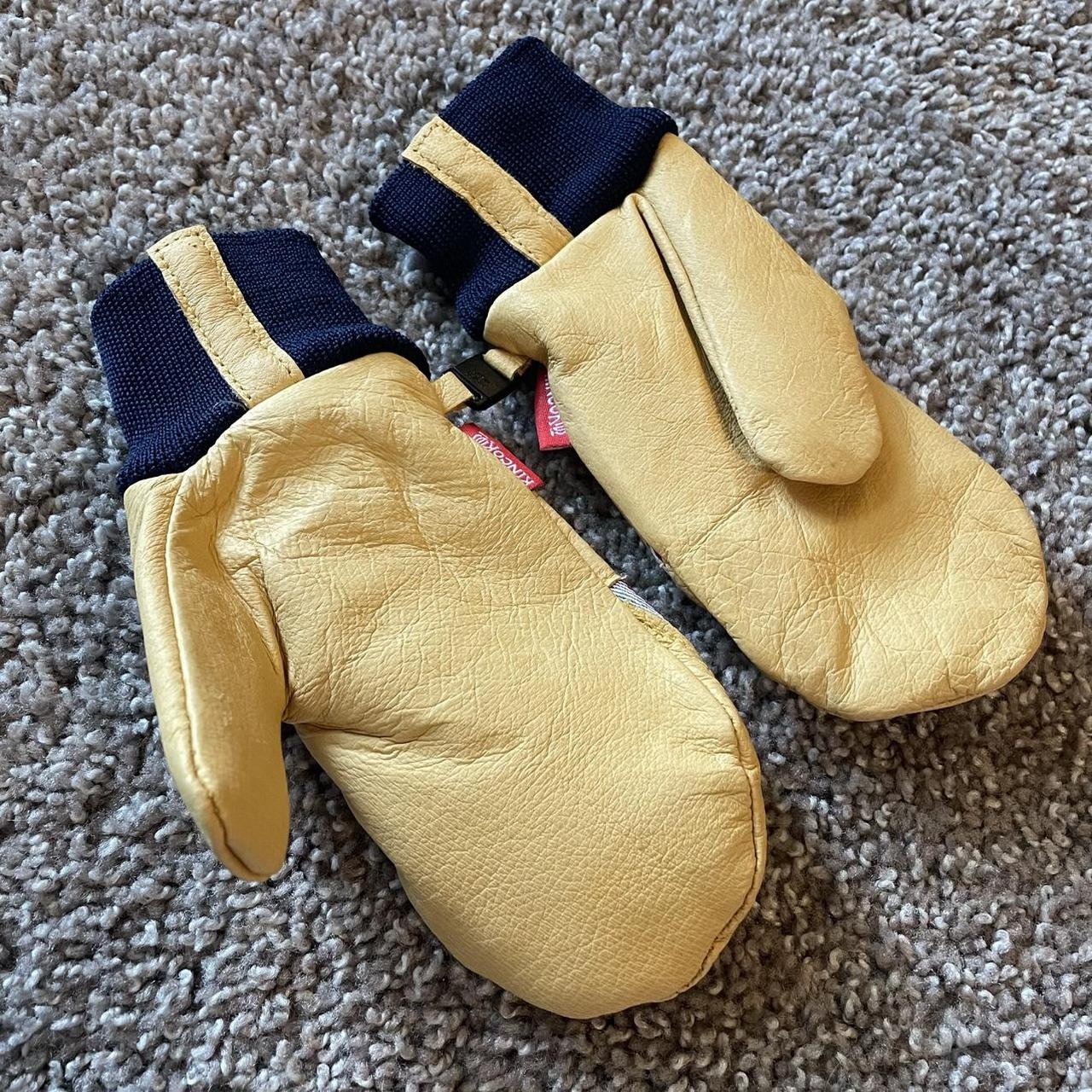 Kinco kids leather winter mittens Size xs In... | Depop