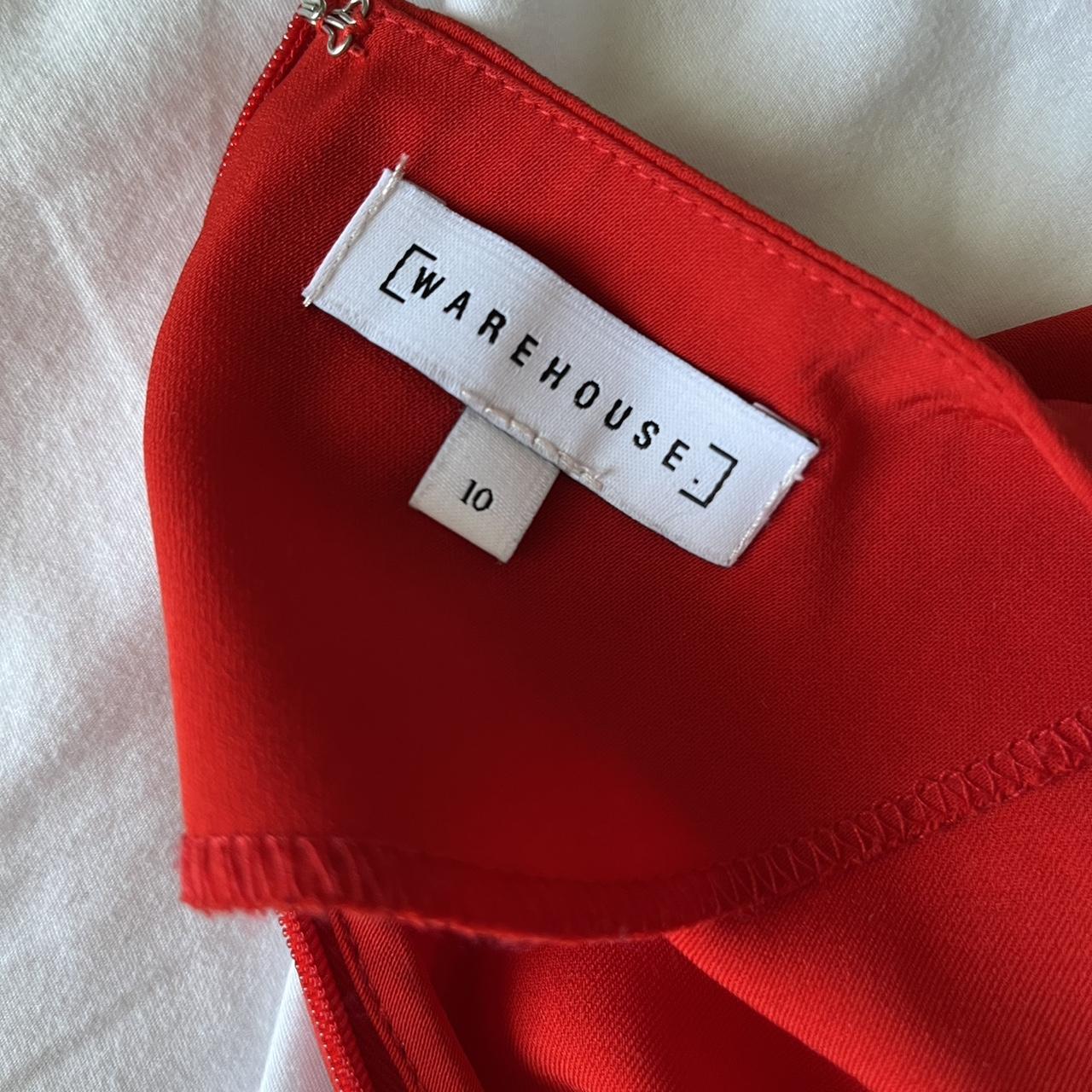 Bright red mini dress. Not a true 10, fits more like... - Depop
