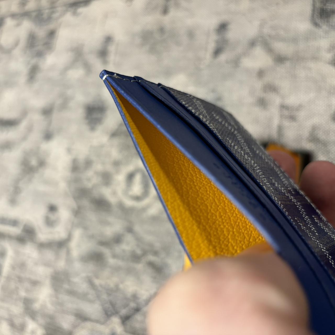 Royal blue goyard wallet / cardholder with original... - Depop