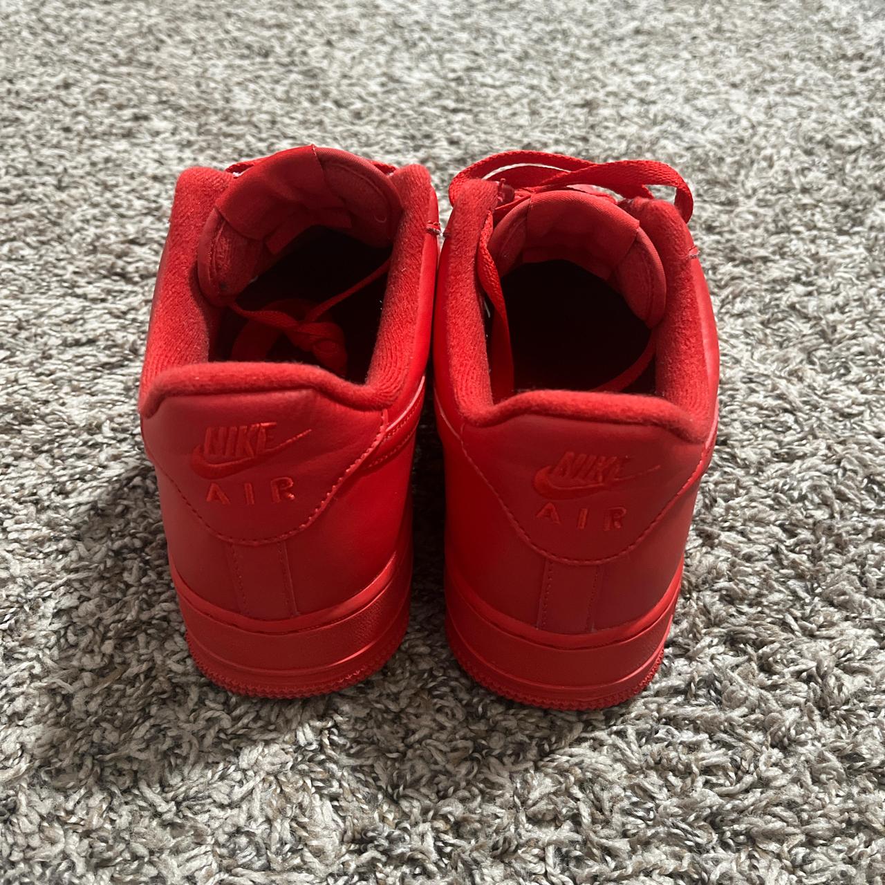 Nike Air Force 1 “Triple Red” Size - Mens (10.5)... - Depop