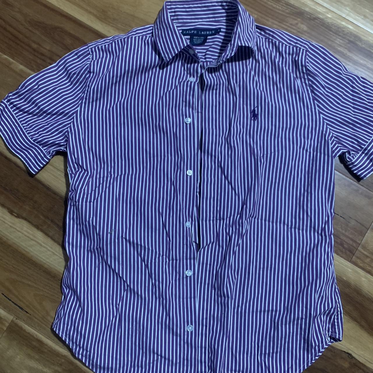 Purple short sleeve Ralph Lauren... - Depop