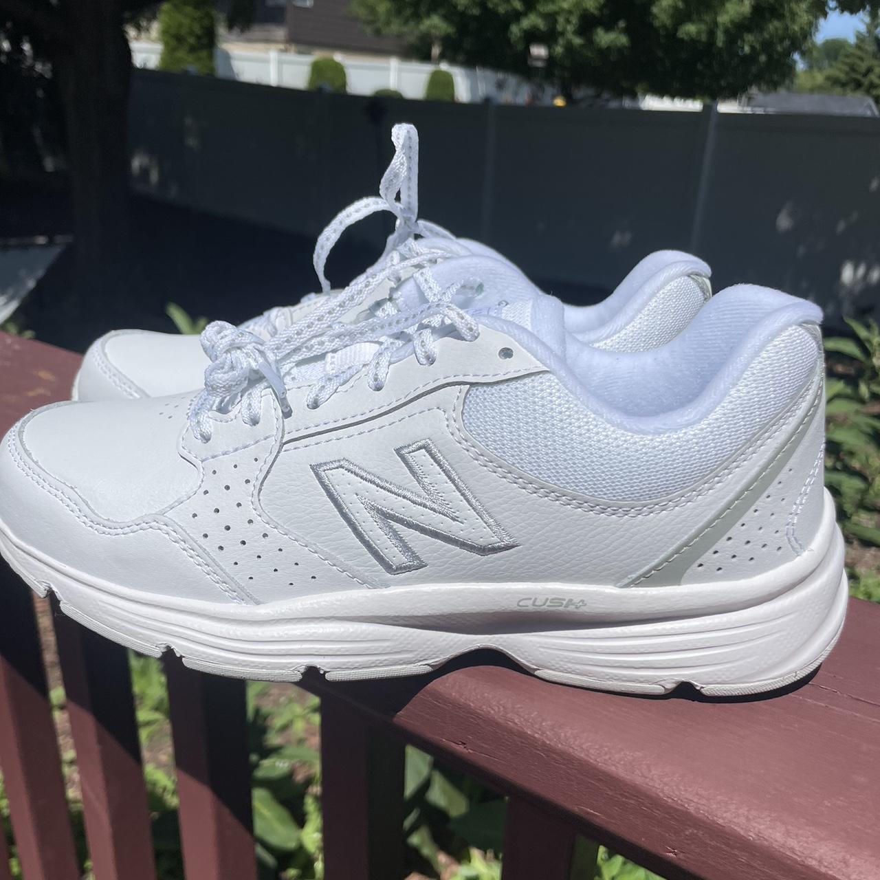 New Balance White Sneakers -Size 7 women’s -Brand... - Depop