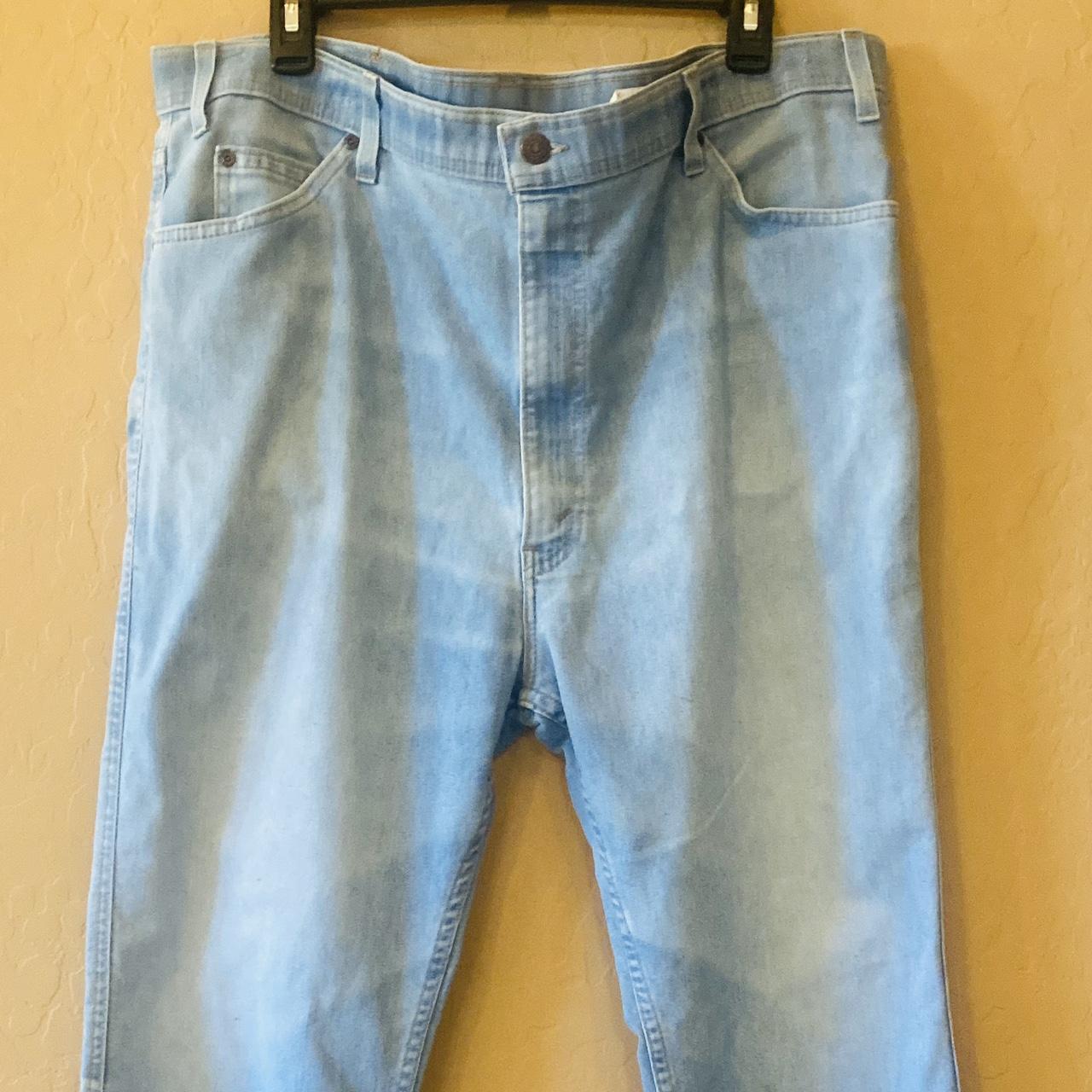 VTG Powder Blue Levi’s Action Jeans Size W42 L30 - Depop