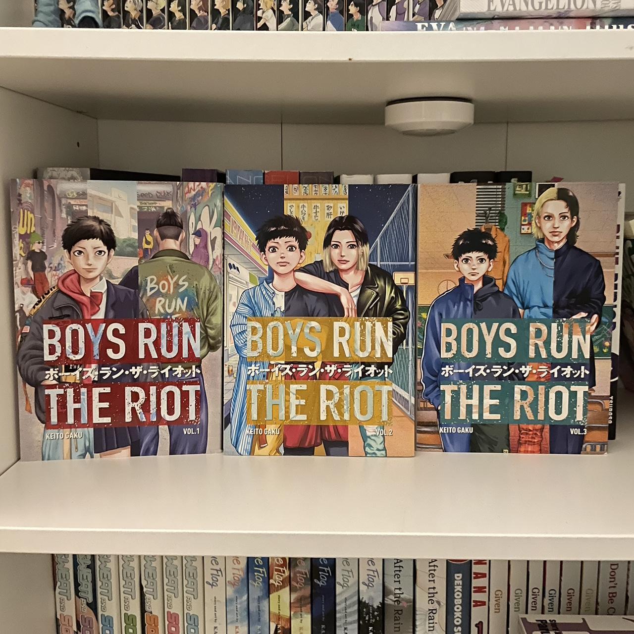 Boys Run the Riot volumes 1,2,&3. Good condition!... - Depop
