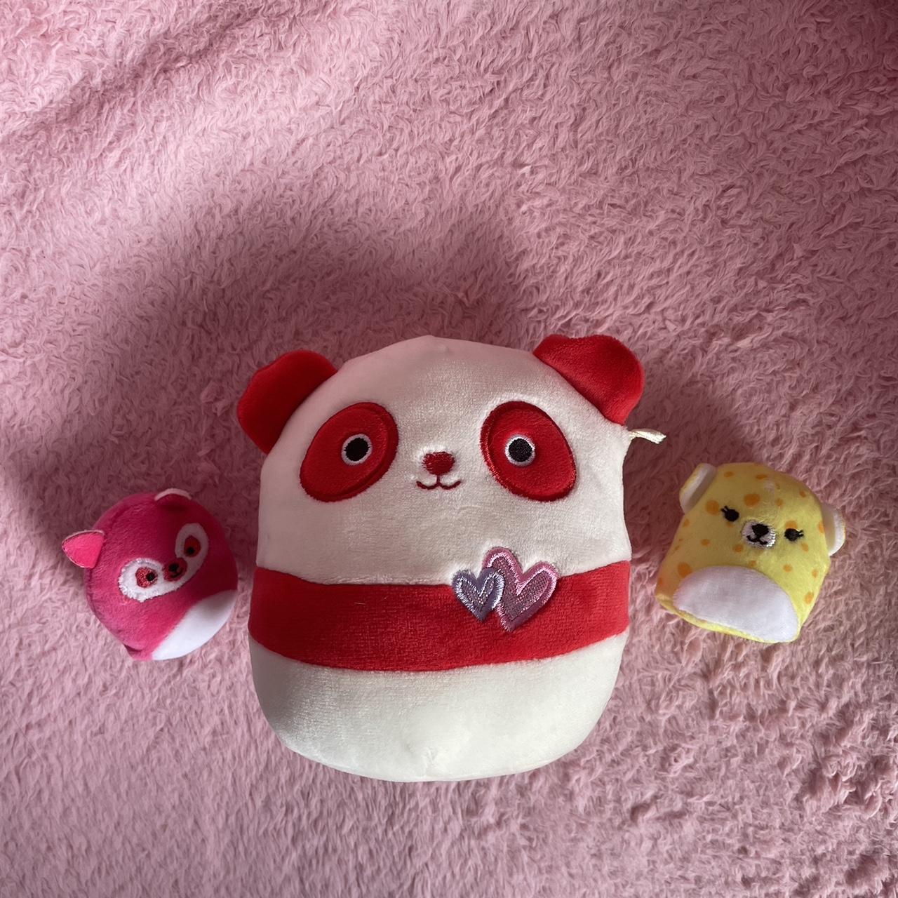 Small Squishmallows three set •red valentines... - Depop