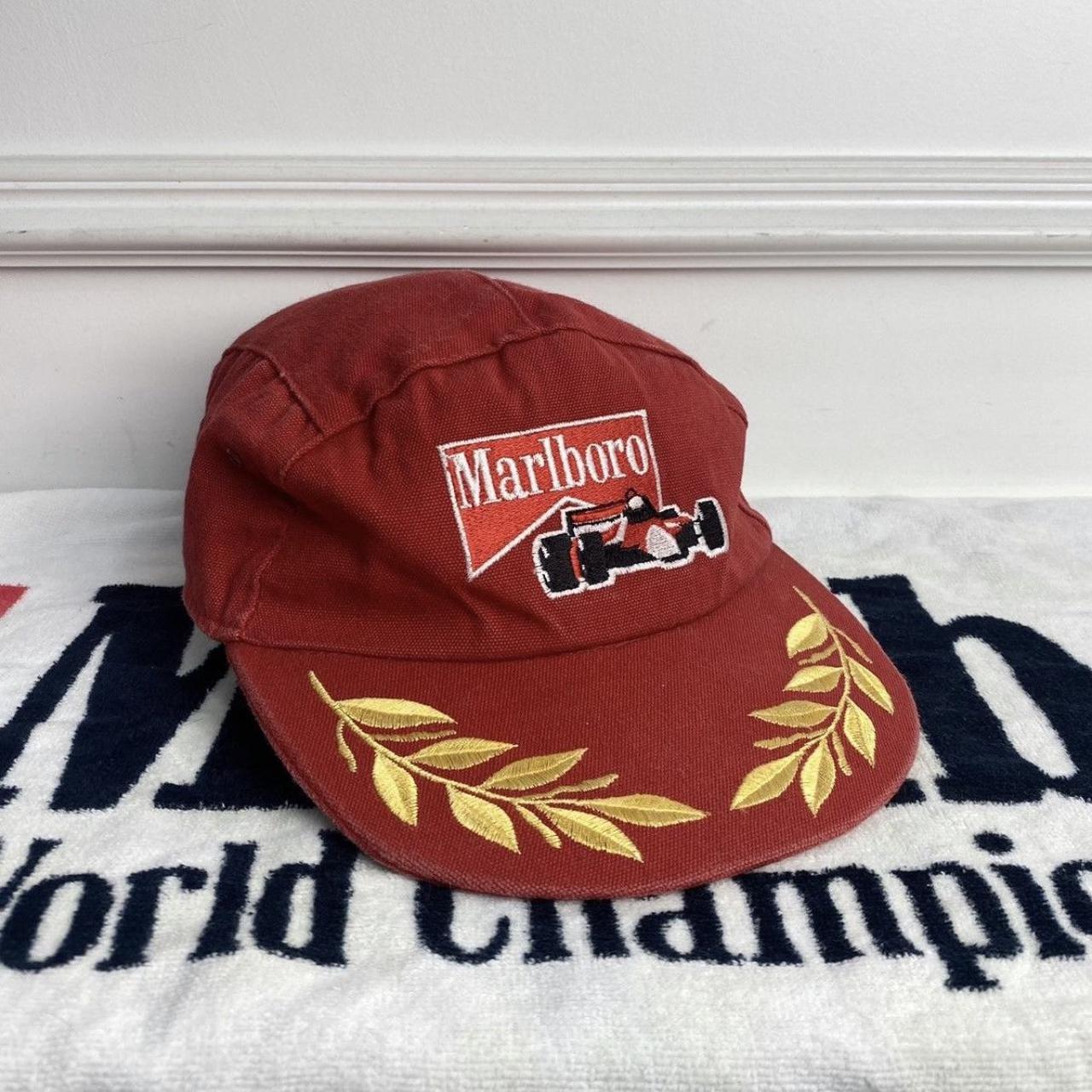90s marlboro racing team F1 hat one size - Depop