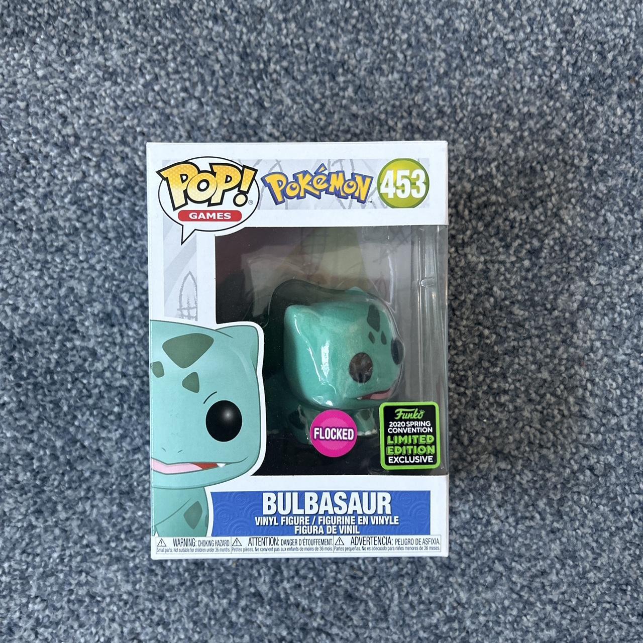 Funko Pop Games Pokémon Bulbasaur #453 Flocked Eccc... - Depop