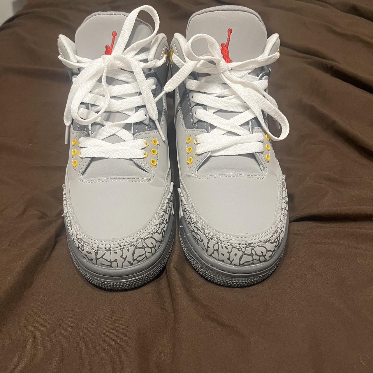 cool grey jordan 3 (no box) - Depop