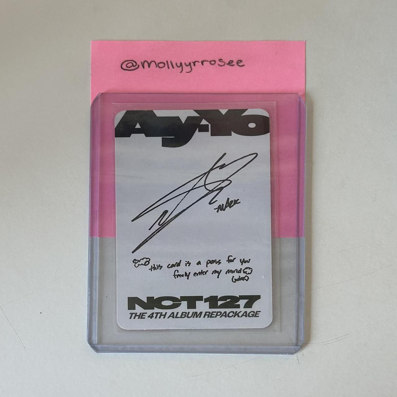 official nct 127 ay-yo mark photocard - stamped... - Depop