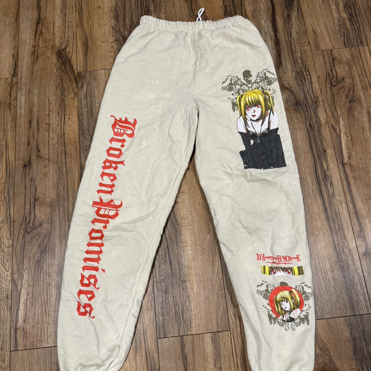 Death Note x Broken Promises Sweatpants In good... - Depop