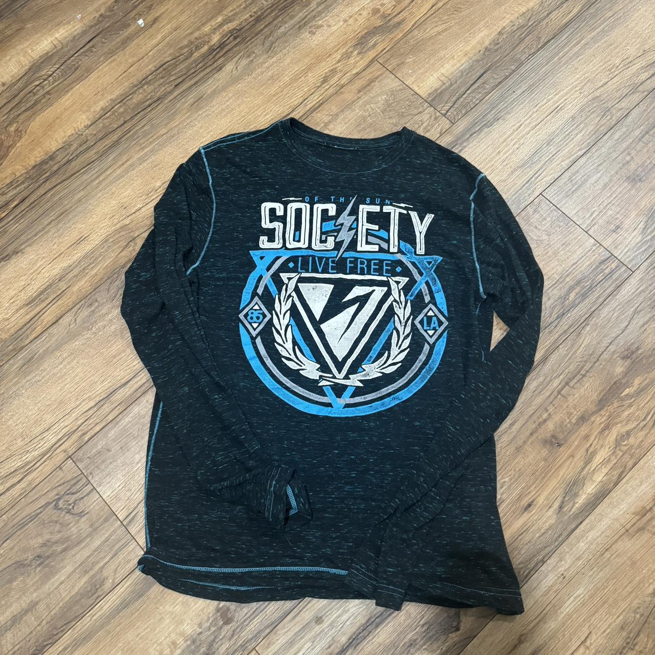 Society Long Sleeve Shirt - Depop