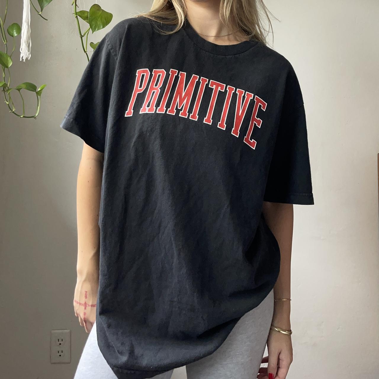 Primitive black and red graphic tee in perfect... - Depop