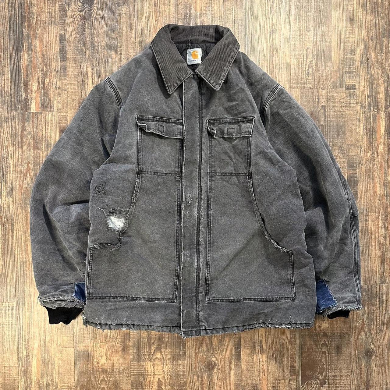 Carhartt vintage utility carpenter work jacket, sick... - Depop