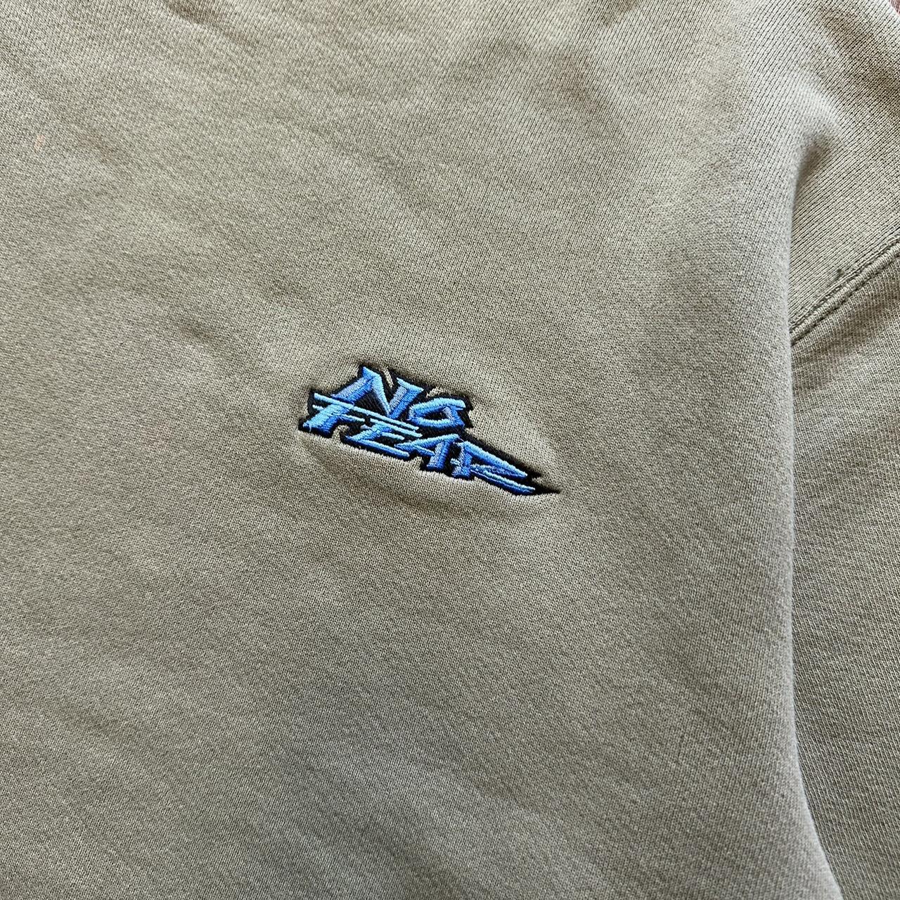 No Fear vintage 90s distressed pullover sweatshirt.... - Depop