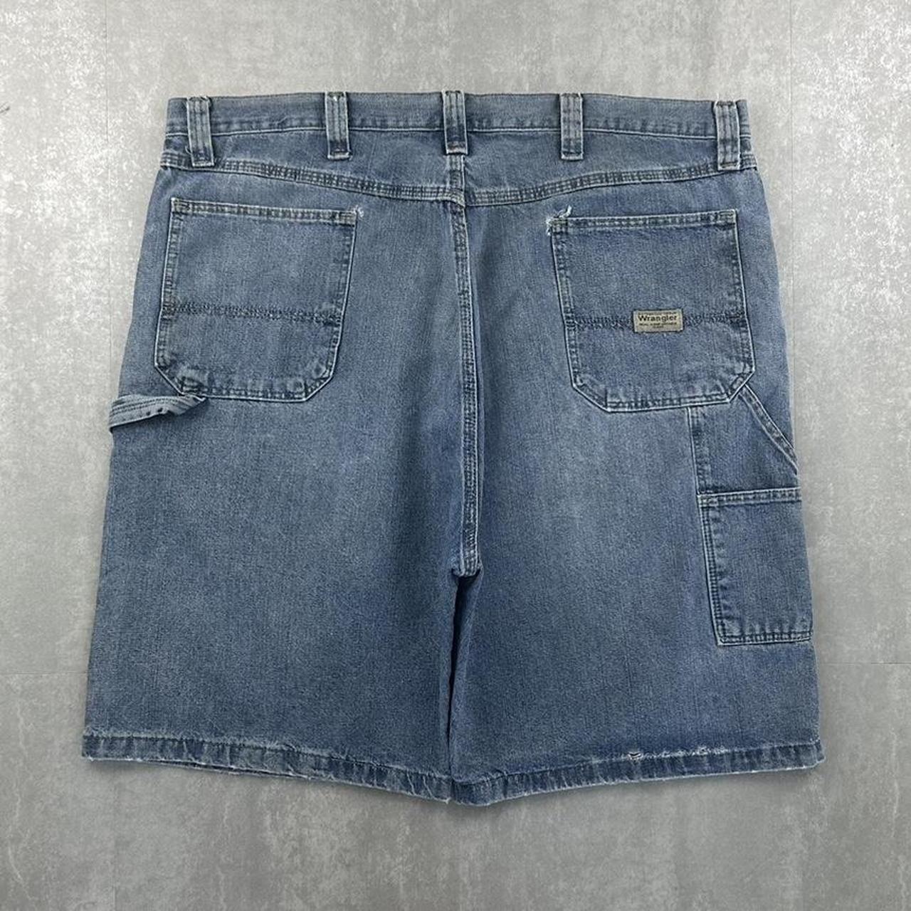 Wrangler 2000s spellout carpenter fit skate jorts.... - Depop