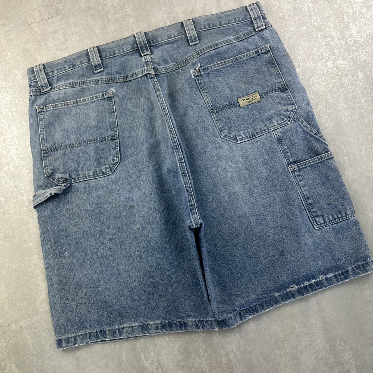 Wrangler 2000s spellout carpenter fit skate jorts.... - Depop