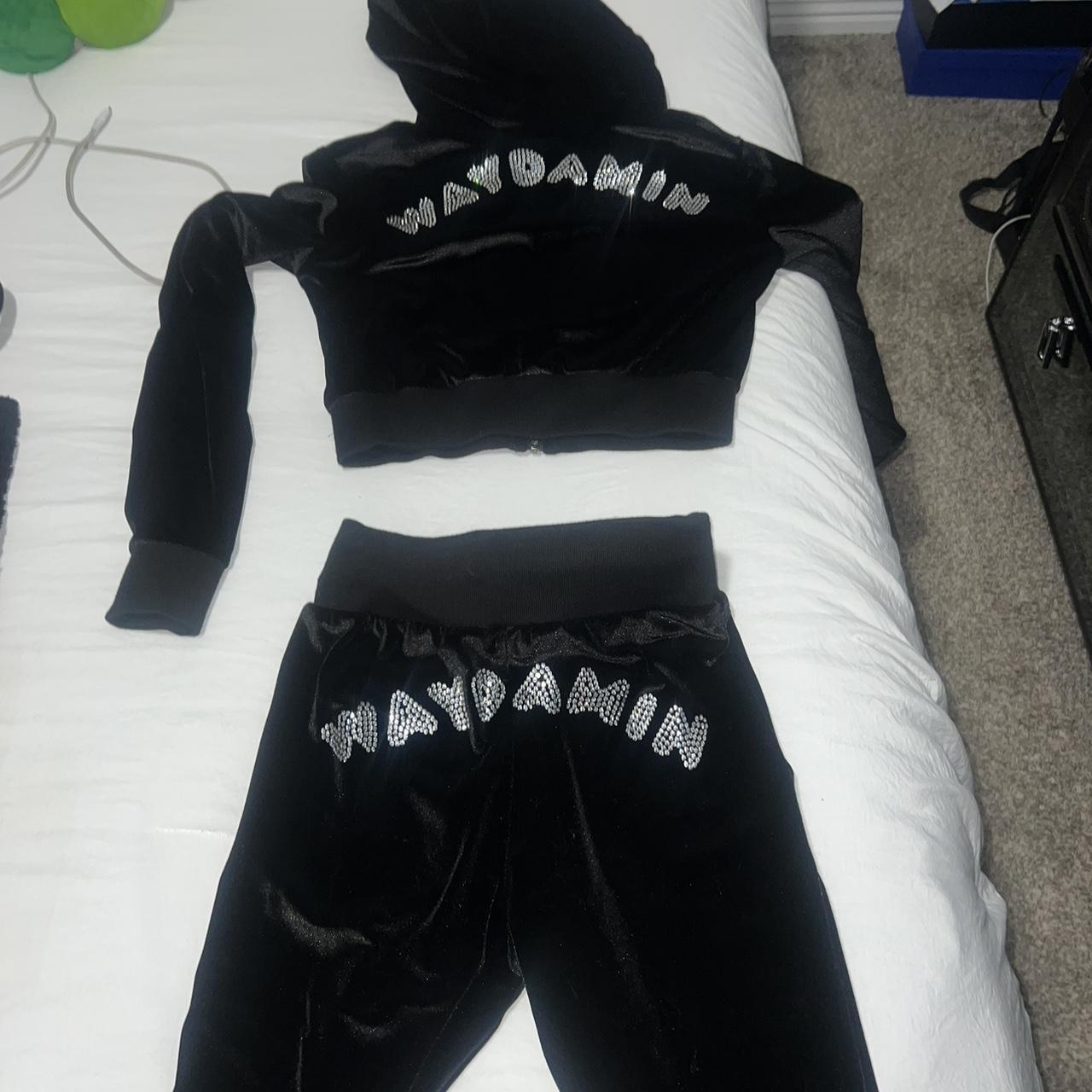 Waydamin velour flare tracksuit. Size XS. All... - Depop